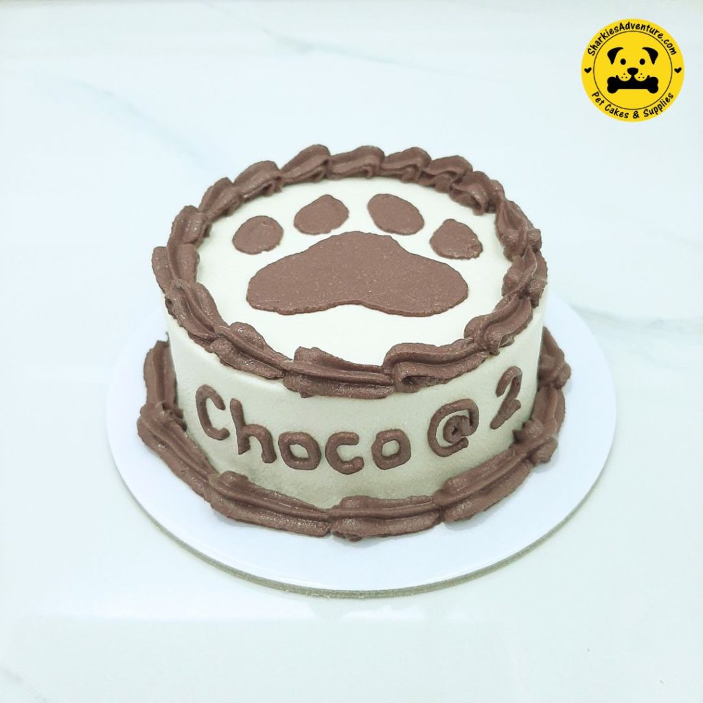 Big Paw Print Pet Birthday Cake - Sharkie's Adventure